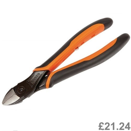 BAHCO 200mm (8") HEAVY DUTY ERGO WIRE SIDE CUTTING PLIERS, 21HDG200