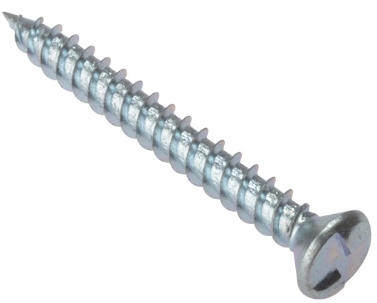 One Way Anti Vandal, Clutch Head Screws Zinc Plated